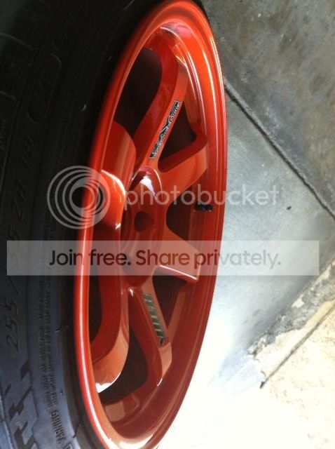 Volk Te37 18x11 +15 pearl orange | IW STi Forum